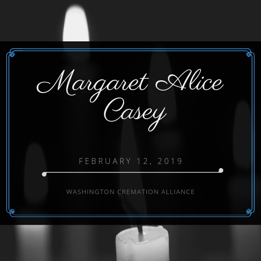 Margaret A. Casey Obituary - Western Cremation Alliance